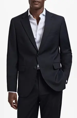 Mango Slim Fit Suit Blazer