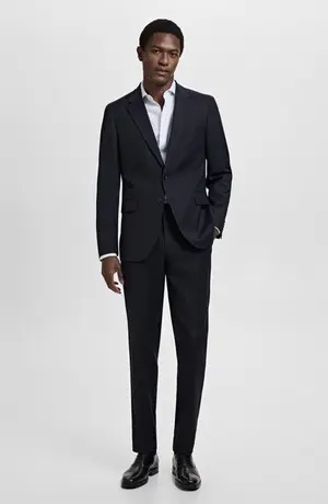 Mango Slim Fit Suit Blazer