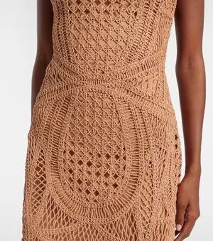 Simkhai Coen Raffia-blend Minidress - Beige