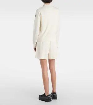 Moncler Down-paneled Knitted Jacket