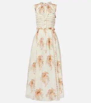 Ulla Johnson Silk Pleated Maxi Dress