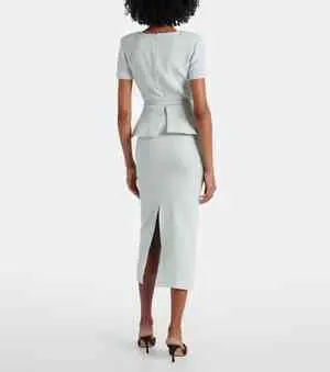 Roland Mouret Wool And Silk Midi Dress