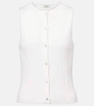 Vince Ribbed Cotton Top
