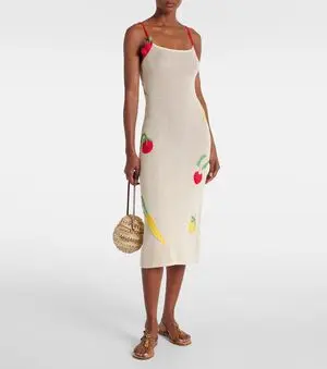 Staud Adeline Crochet Cotton Dress