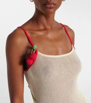 Staud Adeline Crochet Cotton Dress