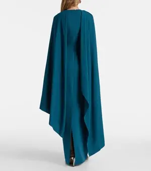 ROKSANDA Deena Caped Crêpe Gown