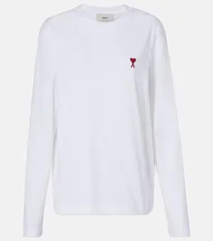 AMI Paris De Coeur Cotton T-shirt - White