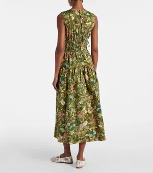 Ulla Johnson Elenora Printed Cotton Midi Dress - Multicoloured