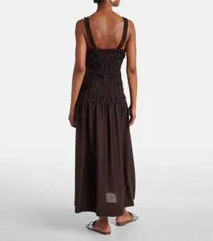 Tory Burch Smocked Midi Dress