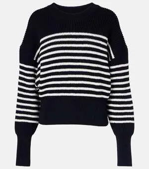 Altuzarra Tanessa Striped Cotton Sweater - Blue