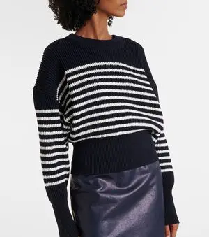 Altuzarra Tanessa Striped Cotton Sweater - Blue