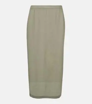 Vince Cotton Midi Skirt