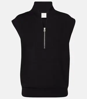 Varley Loretta Half-zip Jersey Vest - Black