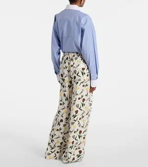 Marni Printed Silk Palazzo Pants