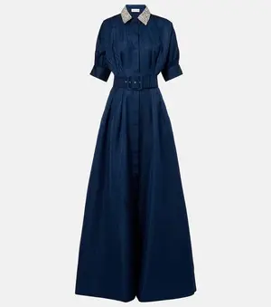 maxi tee shirt dress Meli Women's Casual Knit Maxi Dress Sophisticated Short Sleeve T-Shirt Gown - Size 2XL