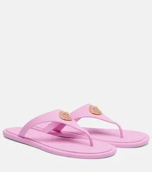 Versace Alia Medusa Thong Sandals - Pink