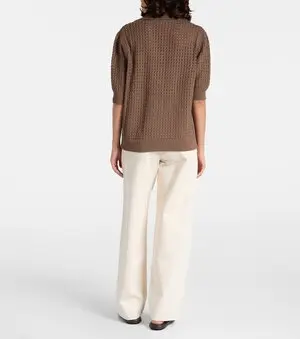 Varley Ellie Open-knit Shirt