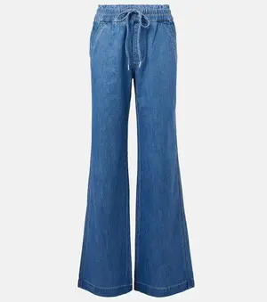 Veronica Beard Dunford Wide-leg Jeans
