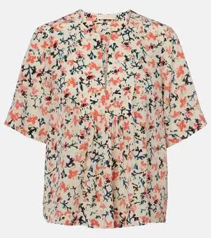 Ulla Johnson Calla Floral Silk Top - Multicoloured
