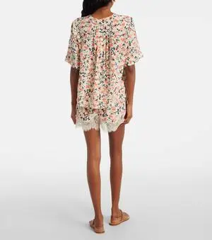 Ulla Johnson Calla Floral Silk Top
