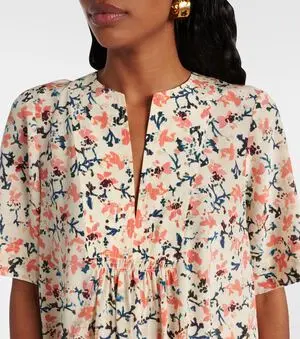 Ulla Johnson Calla Floral Silk Top