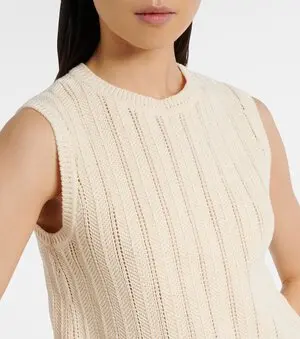 Altuzarra Zabou Scalloped Pointelle Top