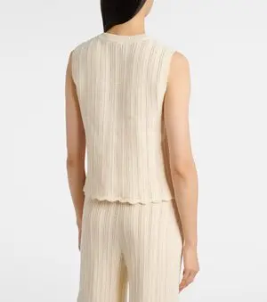 Altuzarra Zabou Scalloped Pointelle Top
