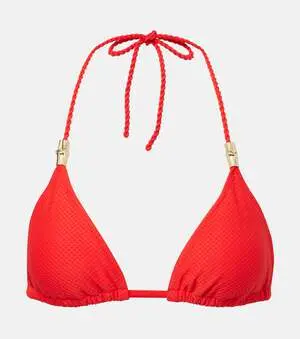 Heidi Klein Halterneck Bikini Top - Red