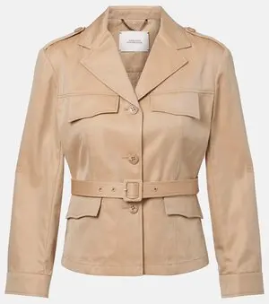 Dorothee Schumacher Luxury Layer Cotton Trench Coat - Beige