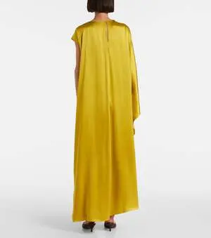 ROKSANDA Hiba Caped Silk Gown - Yellow