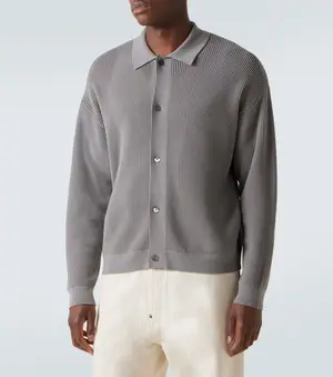 FRAME Open-knit Cardigan - Grey