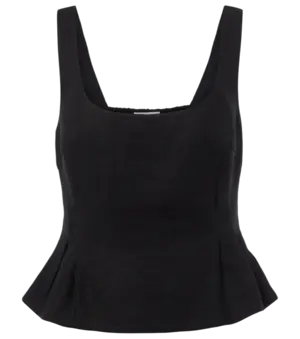 POSSE Posse Rosalie Peplum Linen Top