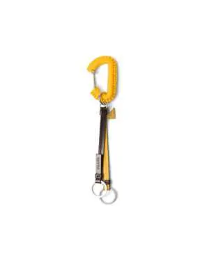 Prada Leather Keychain Charm - Yellow