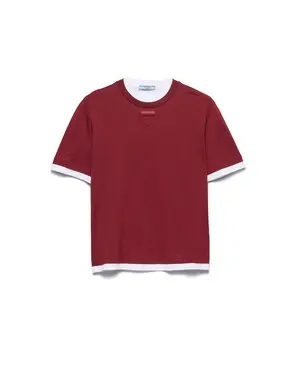 Prada Cotton Jersey T-shirt - Red
