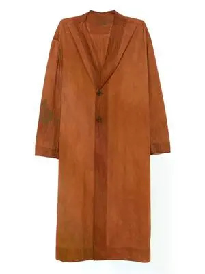 KINYAN LAM Cotton Collarless Coat