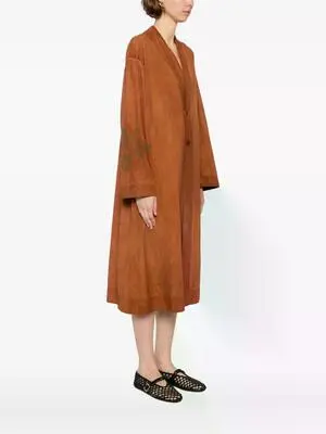 KINYAN LAM Cotton Collarless Coat