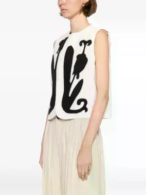 KINYAN LAM Appliqué Embroidered Vest