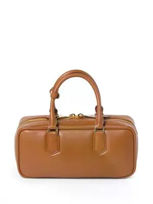 Miu Miu Arcadie Leather Tote Bag - Brown