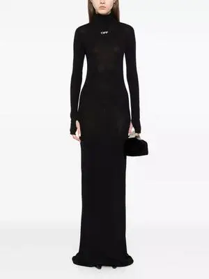 Off-White Slick Maxi Dress