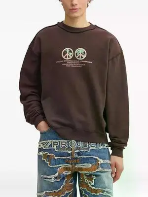 BLUEMARBLE Peace-globe Print Sweatshirt