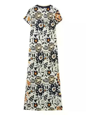 La DoubleJ Swing Floral-print Dress - White