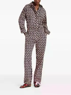 La DoubleJ Pilot Jumpsuit Fish Print