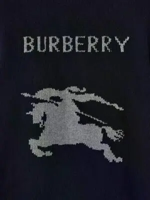 Burberry Equestrian Knight-motif Sweater - Blue