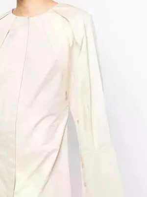 Goen.j Long-sleeve Mini Shirt Dress - Neutrals