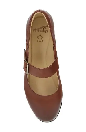Dansko Collette Mary Jane Pump - Russet Burnished Nubuck