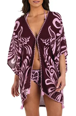 La Blanca Fiji Cover-up - Dark Cherry