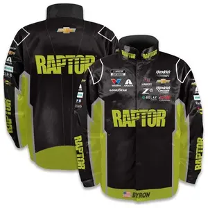 HENDRICK MOTORSPORTS TEAM COLLECTION William Byron Raptor Full-snap Nylon Uniform Jacket - Black