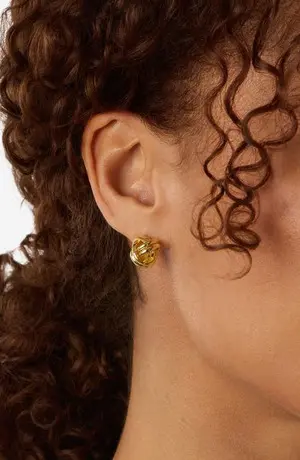 ATHRA LUXE Knot Stud Earrings