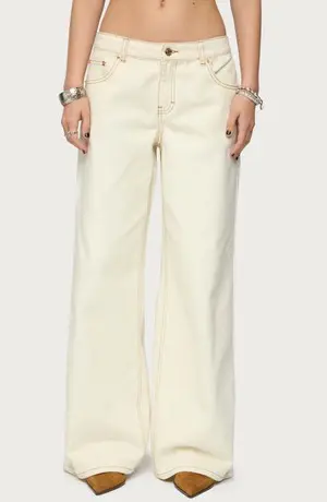 Women's Cream Jeans