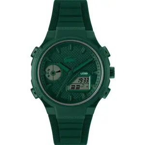 Lacoste Silicone Strap Watch - Green